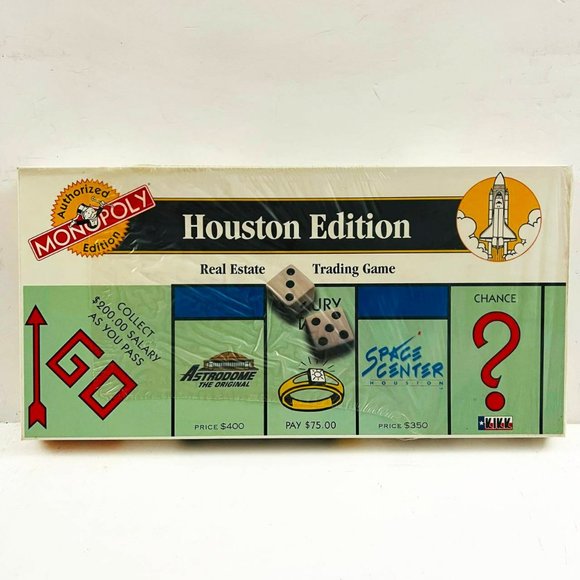 Hasbro | Games | Vintage Monopoly Houston Edition The Bayou City Real ...